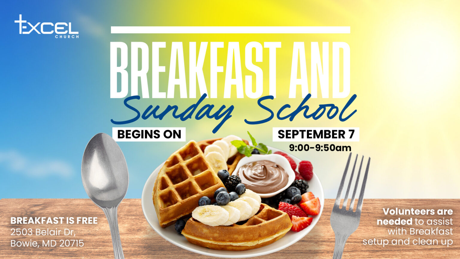 Breakfast & Sunday School – Excel Church